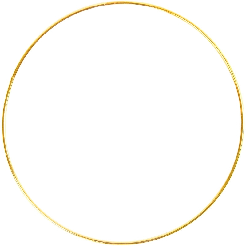 Cercle en métal Doré - 20 cm | Greenweez