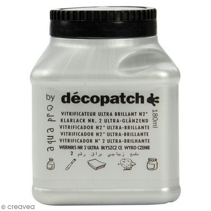 Vernis vitrificateur Décopatch Ultra brillant 180 ml - N°2 | Greenweez