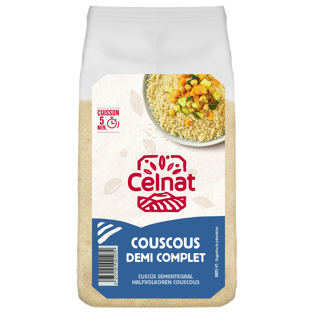 Couscous demi-complet bio 1kg | Greenweez
