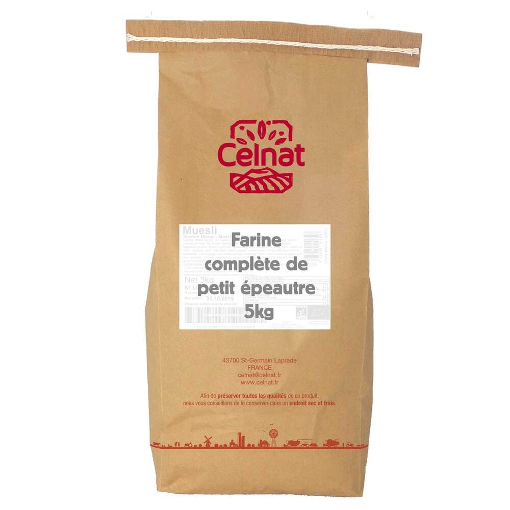 Farine complète de petit épeautre bio 5kg | Greenweez