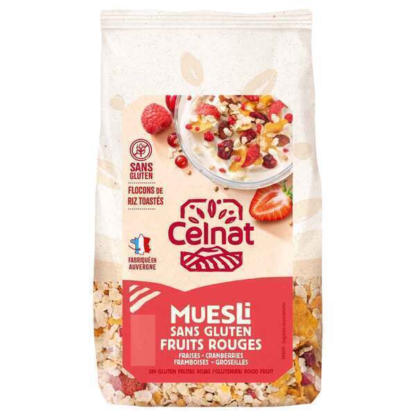 Muesli aux fruits rouges bio sans gluten 375g | Greenweez