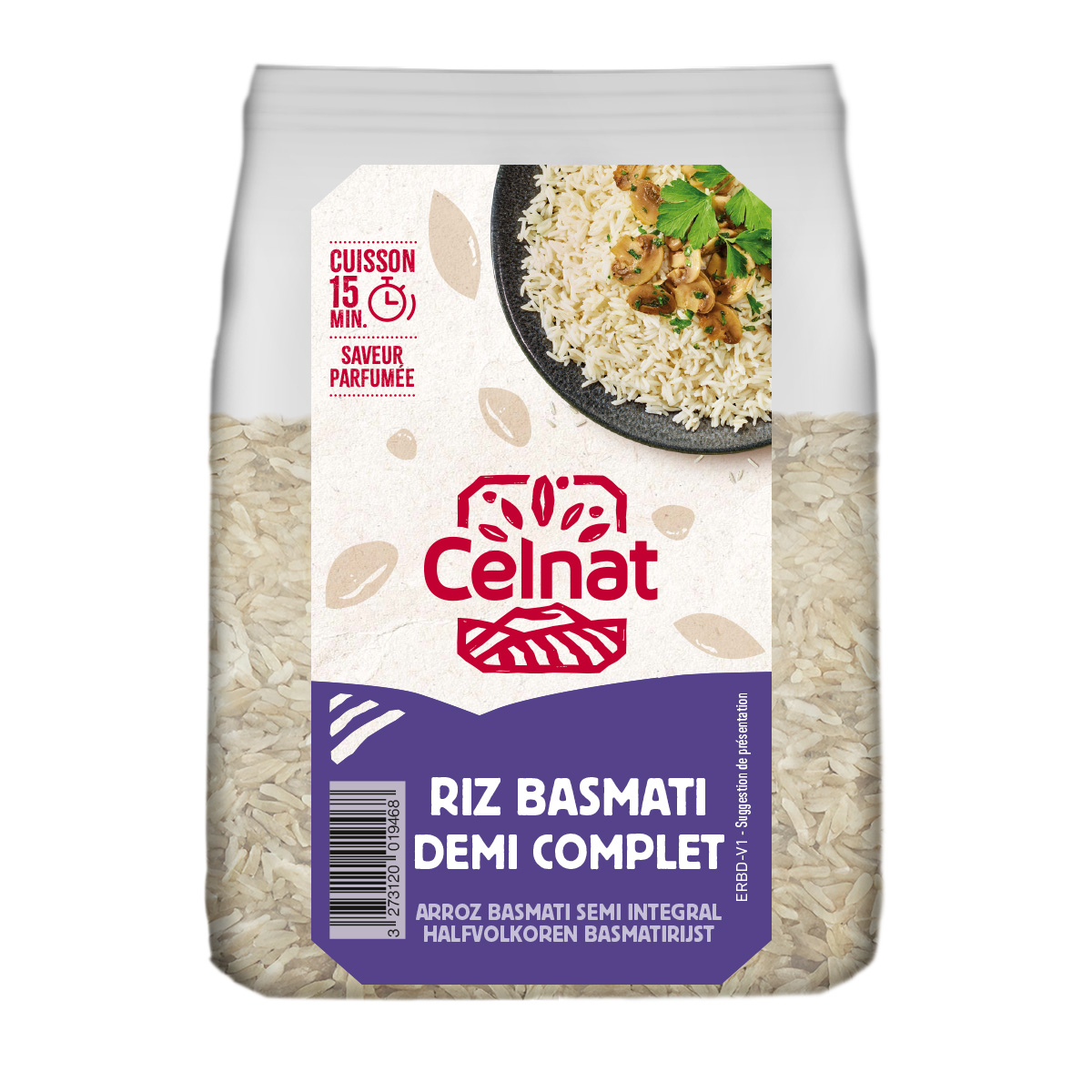 Riz basmati demi complet bio 500g | Greenweez