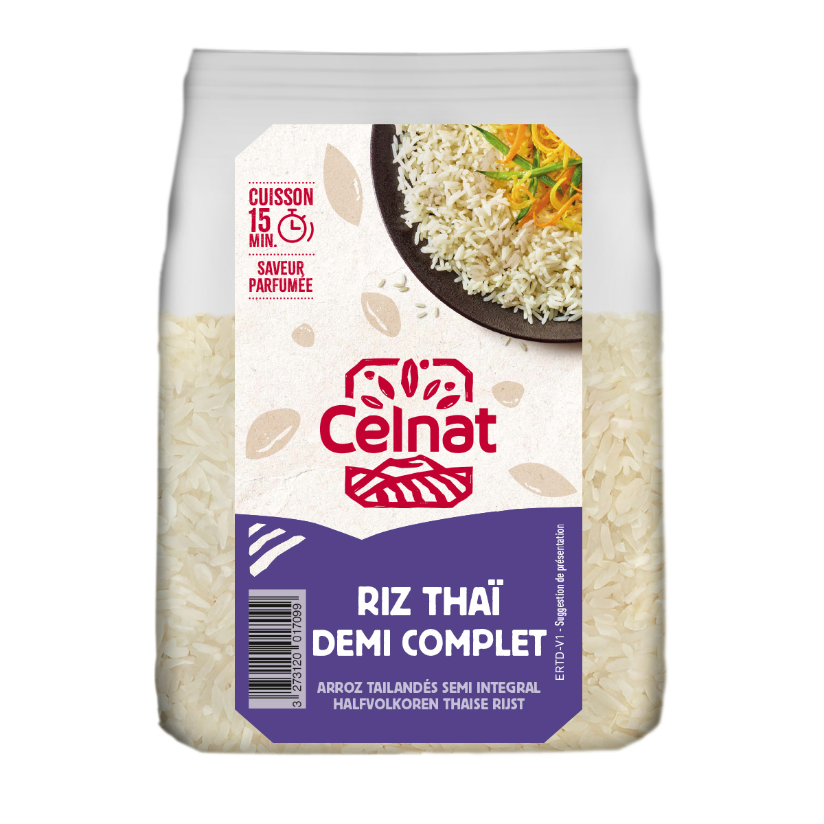 Riz Thaï demi complet bio - 500g | Greenweez