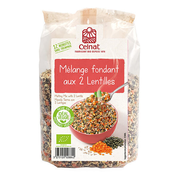 Mélange fondant aux 2 lentilles bio 500g | Greenweez