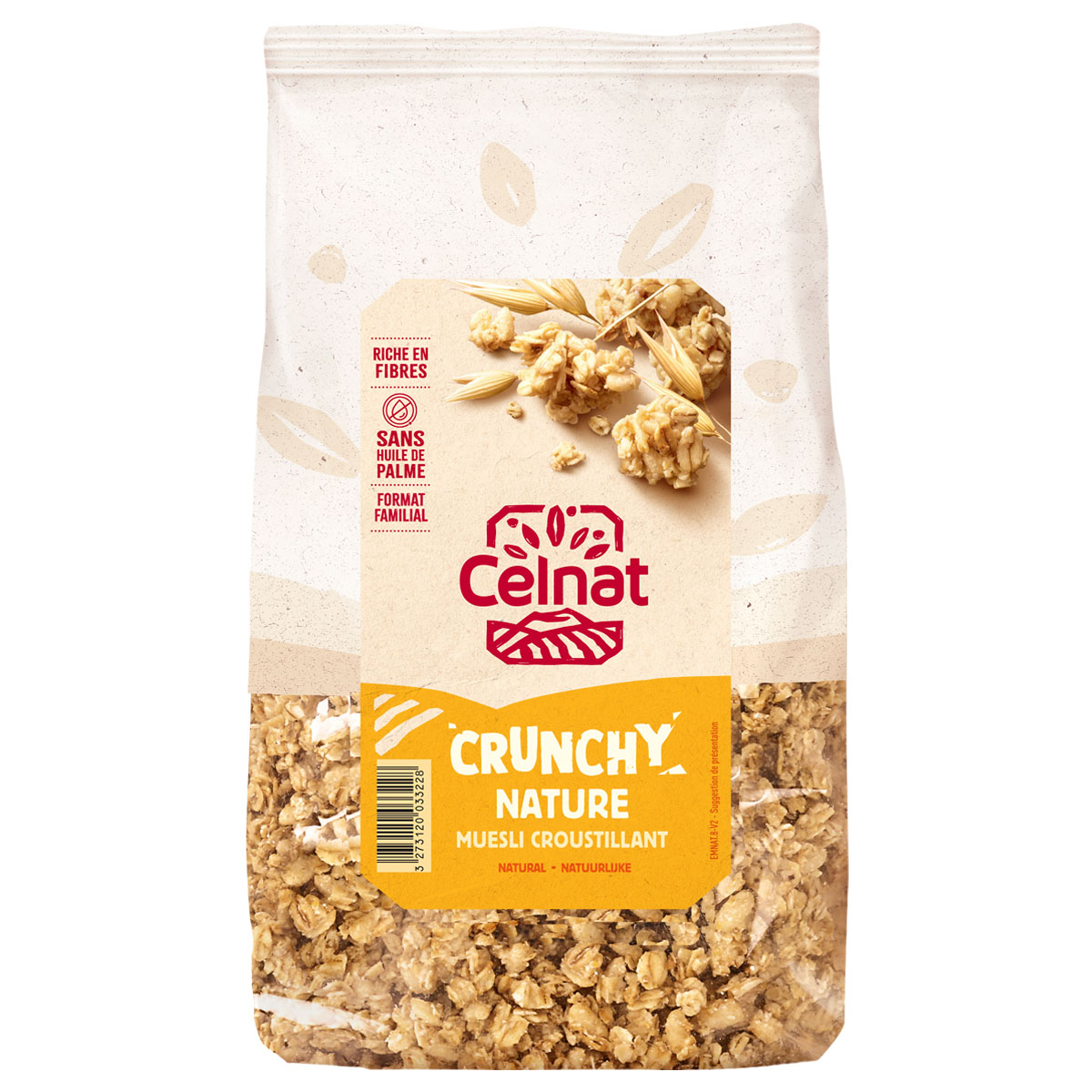 Céréales crunchy nature bio 800g | Greenweez