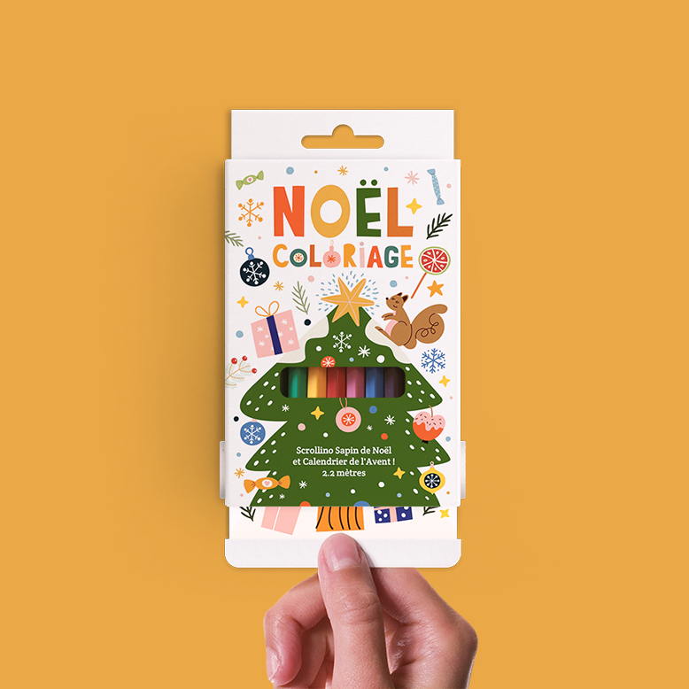 Coloriage de Noël - Sapin de Noël à colorier | Greenweez