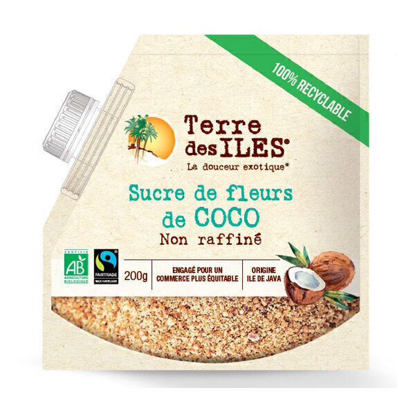 Sucre de fleurs de coco non raffiné 200g | Greenweez