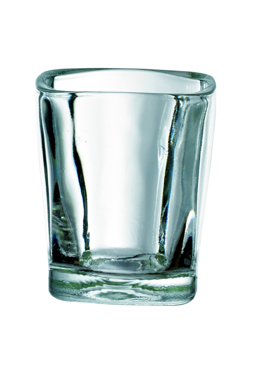 Verre à shot carré "Quadra" 60ml D5cm 5x6cm - 12u | Greenweez